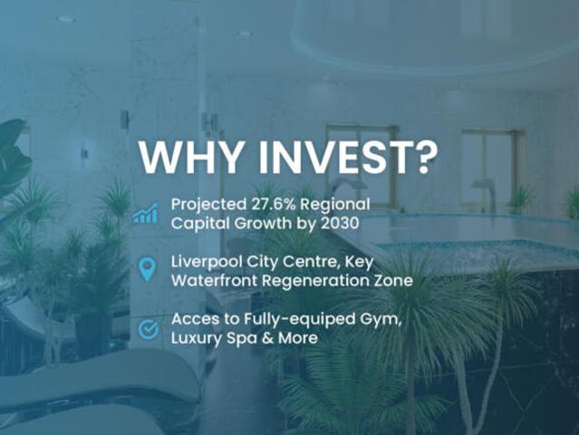1 bedroom apartment for sale in Miller’s Place, Liverpool Waterfront 7%+ Projected Returns | Prime Investment Opportunity, L1