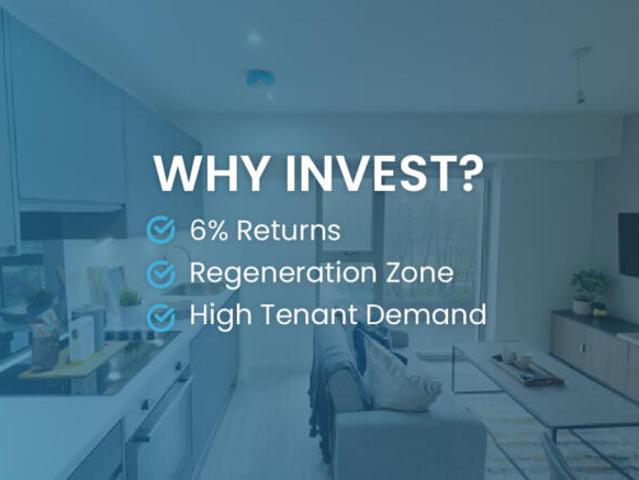 1 bedroom apartment for sale in Poets Place – 8% Rental Yields | Lucrative Buy to Let Opportunity, L5