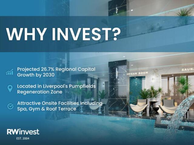 1 bedroom apartment for sale in The Gateway, Liverpool Business District 6%+ Returns | Prime Investment Opportunity, L3