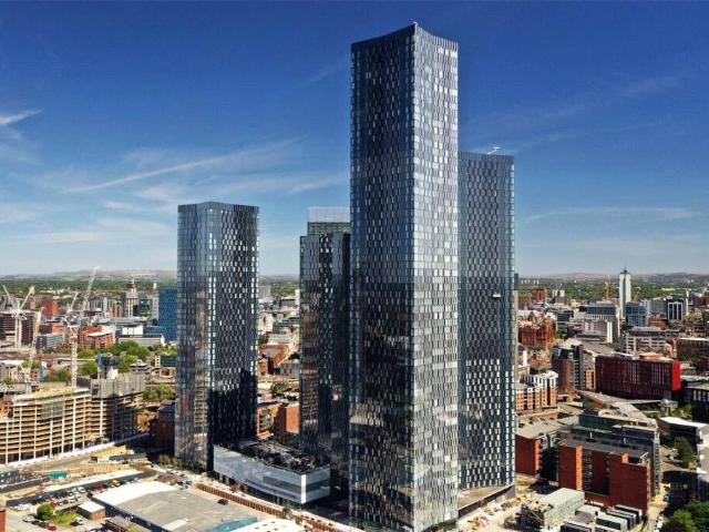 1 bedroom apartment to rent in east tower 9 owen street deansgate tower manchester m15