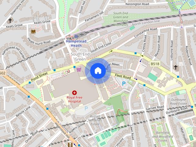 1 bedroom flat for rent in Gospel Oak, London