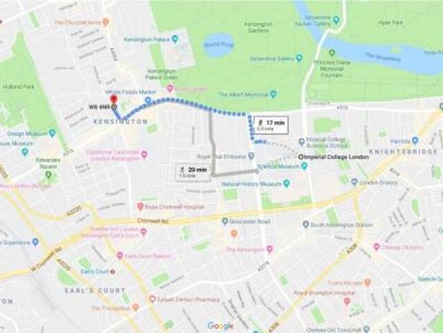 1 bedroom flat for rent in Hornton Street, London, W8