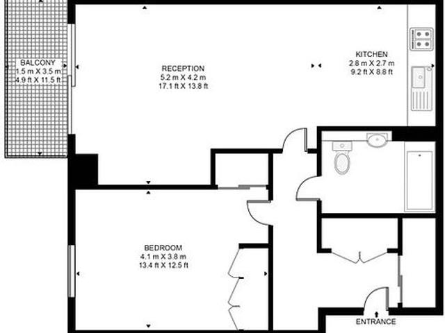 1 bedroom flat in London