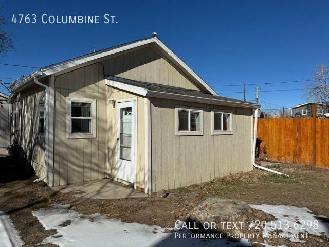 1 Bedroom Home for Rent at 4763 Columbine St, Denver, CO 80216 Elyria Swansea