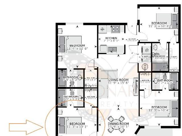 1 Br, 1 bath, Townhouse/Brownstone/RowHouse 4000 Southwest 23rd Street