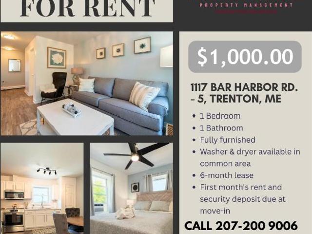 1 Br, 1 bath, Apartment 1117 Bar Harbor Road
