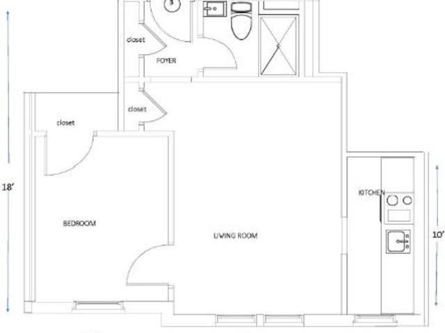 1 Br, 1 bath, Apartment 11 Shepley St