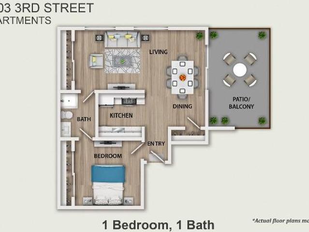 1 Br, 1 bath, Apartment 2603 3rd Street