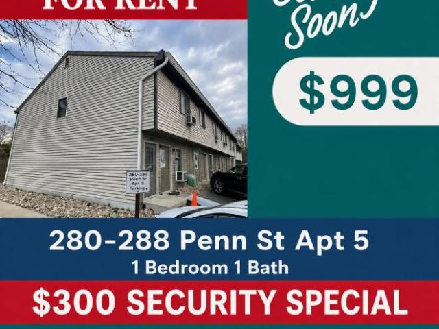 1 Br, 1 bath, Apartment 280 288 Penn Street
