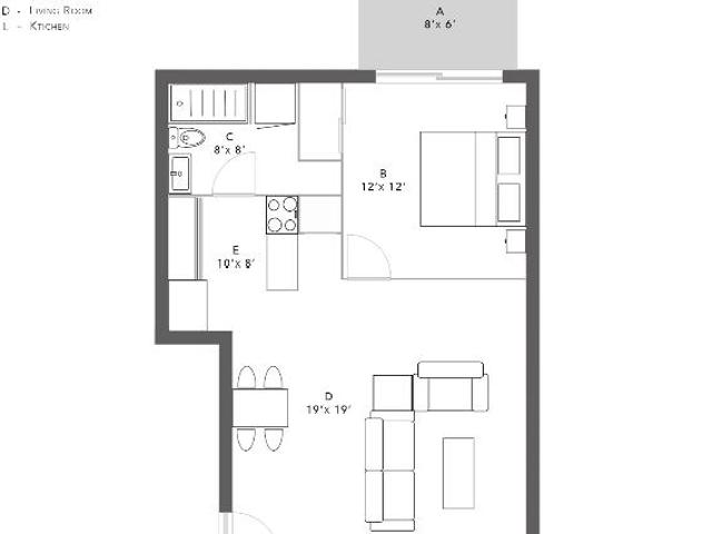1 Br, 1 bath, Apartment 2 School Street