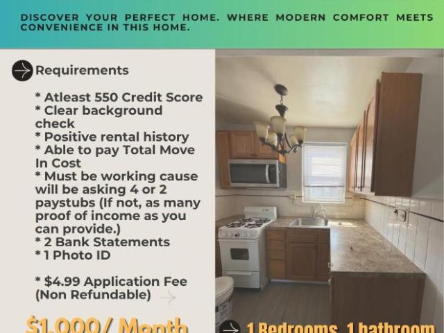 1 Br, 1 bath, Apartment 628 Wynnewood Road