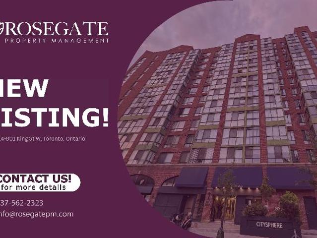 1 Br, 1 bath, Apartment 801 King Street West