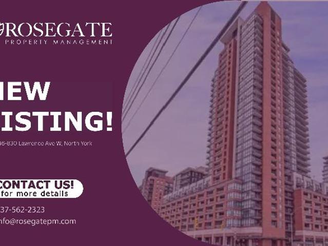 1 Br, 1 bath, Apartment 830 Lawrence Avenue West