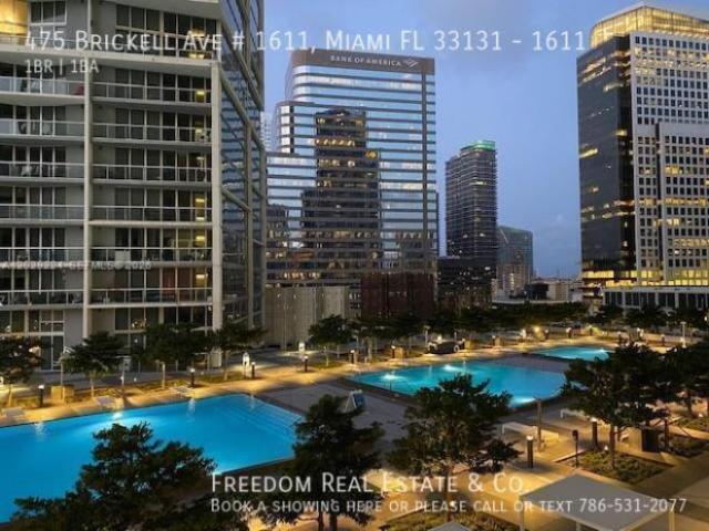 1 Br, 1 bath, Condo 475 Brickell Ave