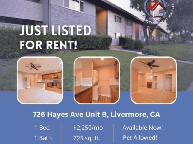 1 Br, 1 bath, Condo 726 Hayes Ave Ste B