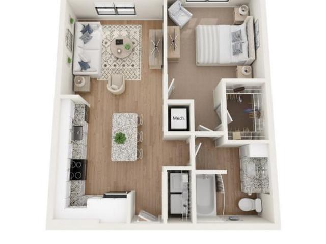 1 Br, 1 bath, Condo 900 SE 3rd Avenue 1311