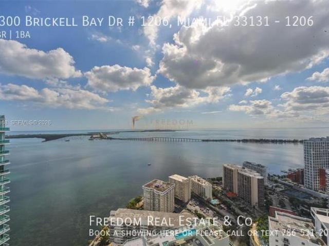 1 Br, 1 bath, Condo 1300 Brickell Bay Dr