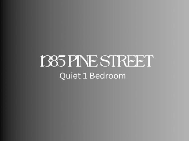 1 Br, 1 bath, Condo 1385 Pine Street