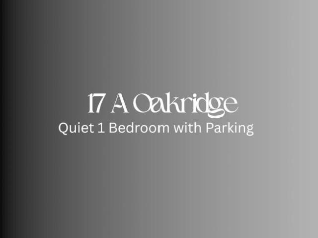 1 Br, 1 bath, Condo 17 Oakridge Drive