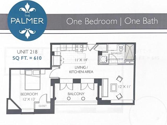 1 Br, 1 bath, Condo 18 E Lancaster Avenue