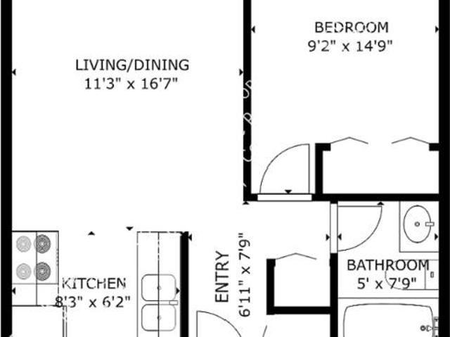 1 Br, 1 bath, Condo 2253 Collyer Street