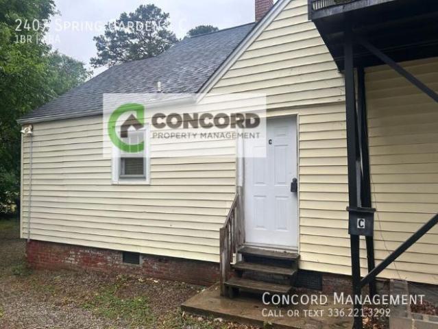 1 Br, 1 bath, Condo 2407 Spring Garden
