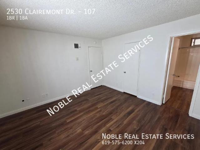1 Br, 1 bath, Condo 2530 Clairemont Dr