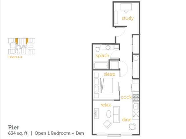 1 Br, 1 bath, Condo 3036 16th Ave W