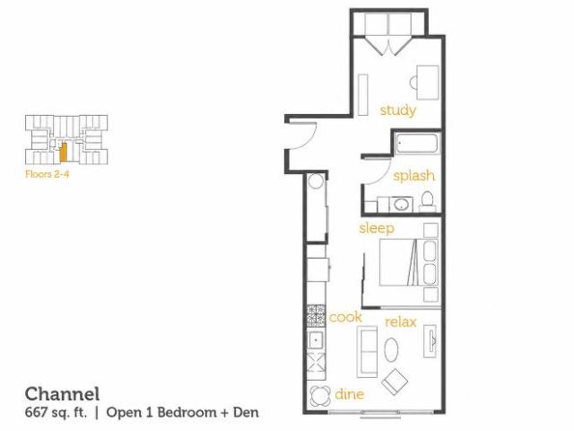 1 Br, 1 bath, Condo 3036 16th Ave W