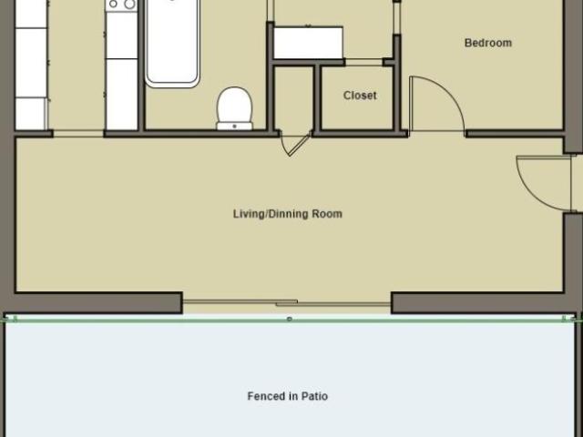 1 Br, 1 bath, Other 406 Hawthorne