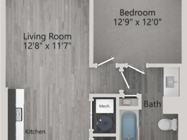 1 Br, 1 bath, Other 20 West Northwest Highway