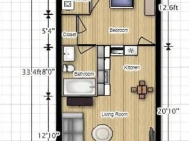 1 Br, 1 bath, Other 3020 Adams Blvd