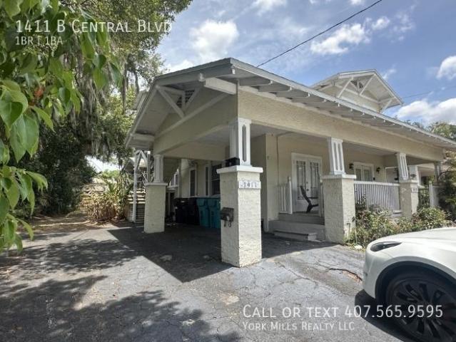 1 Br, 1 bath, Single Family 1411 E Central Blvd