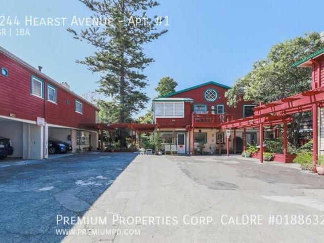 1 Br, 1 bath, Single Family 1244 Hearst Avenue