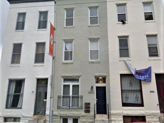 1 Br, 1 bath, Single Family 2502 North Calvert Street
