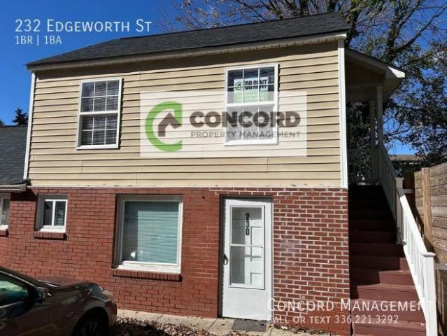 1 Br, 1 bath, Single Family 232 Edgeworth St