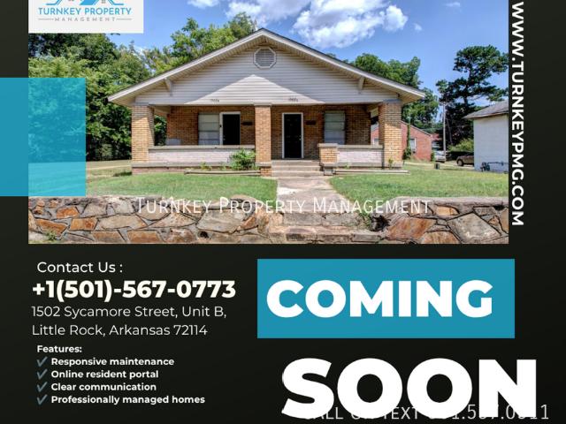 1 BR, 1 BA Apartment 1502 Sycamore St, North Little Rock, AR 72114