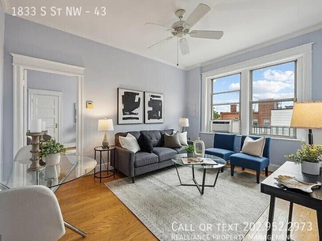 1 BR, 1 BA Apartment 1833 S St NW, Washington, DC 20009
