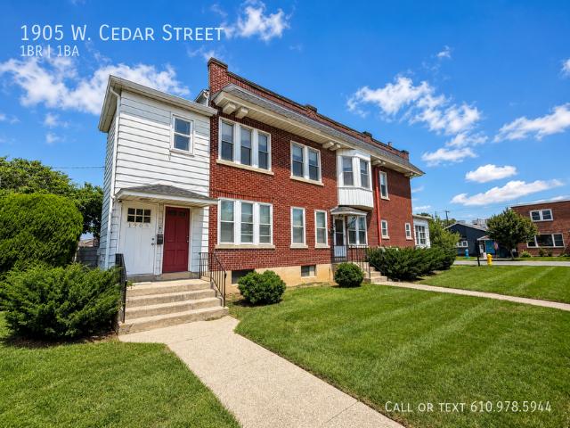 1 BR, 1 BA Apartment 1905 W. Cedar Street, Allentown, PA 18104