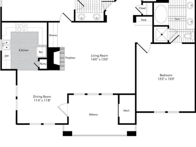 1 BR, 1 BA Apartment 10090 Mill Run Circle Unit 343, Owings Mills, MD 21117