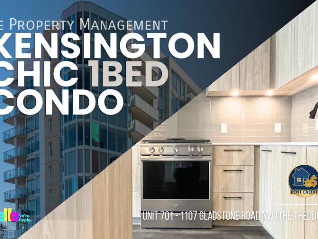 1 BR, 1 BA Apartment 1107 Gladstone Road Northwest 701 701, Calgary, AB T2M 3T1