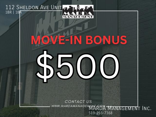 1 BR, 1 BA Apartment 112 Sheldon Ave Unit 9, Chatham Kent, ON N7L 3M7