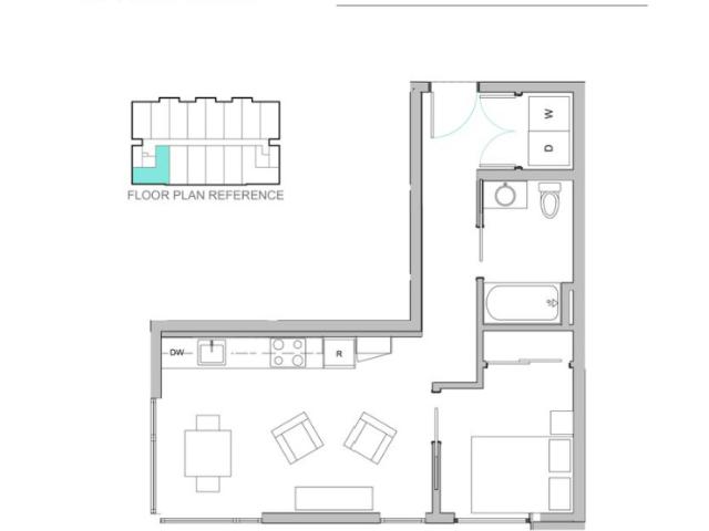 1 BR, 1 BA Apartment 1319 Northeast 65th Street Unit 305, Seattle, WA 98115