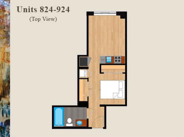 1 BR, 1 BA Apartment 1355 17th St NW Unit 419, Washington, DC 20036