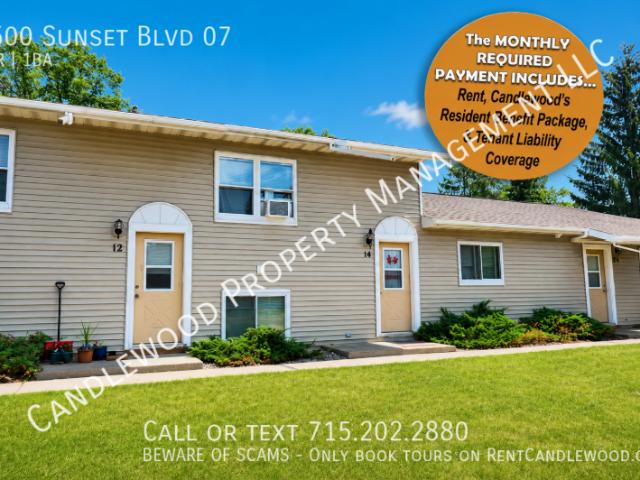 1 BR, 1 BA Apartment 2600 Sunset Blvd 07, Stevens Point, WI 54481
