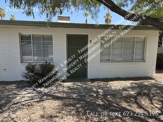 1 BR, 1 BA Apartment 2610 E. Glenrosa Ave Phoenix, AZ 85016