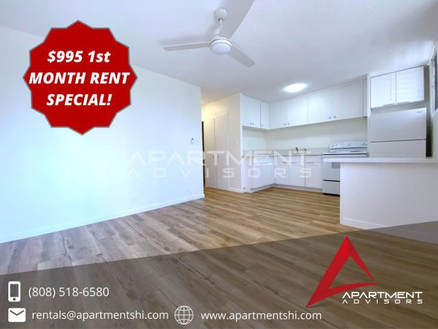 1 BR, 1 BA Apartment 2717 S. King Street, Honolulu, HI 96826