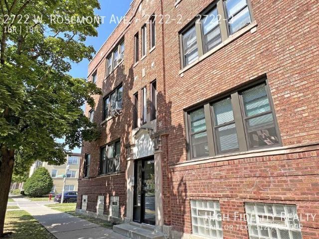 1 BR, 1 BA Apartment 2722 W. Rosemont Ave. 2722 2, Chicago, IL 60659