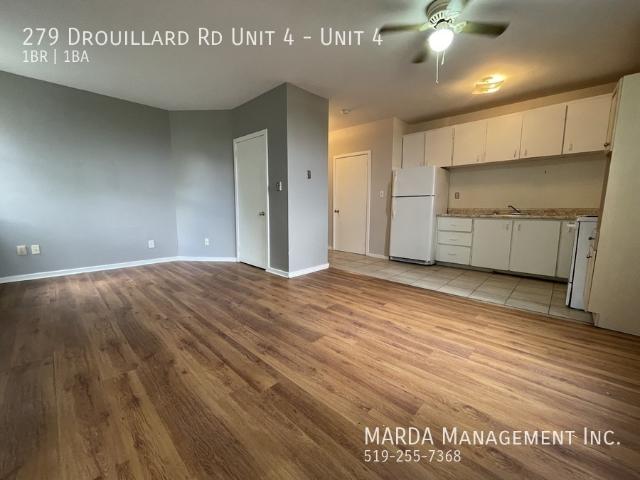 1 BR, 1 BA Apartment 279 Drouillard Rd Unit 4, Windsor, ON N8Y 2P4