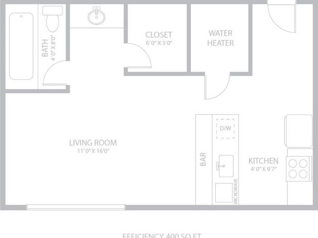 1 BR, 1 BA Apartment 2907 West Avenue Unit WWK 208, Austin, TX 78705